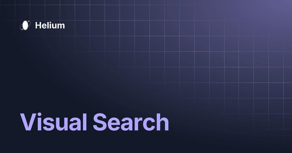 Visual Search | Helium